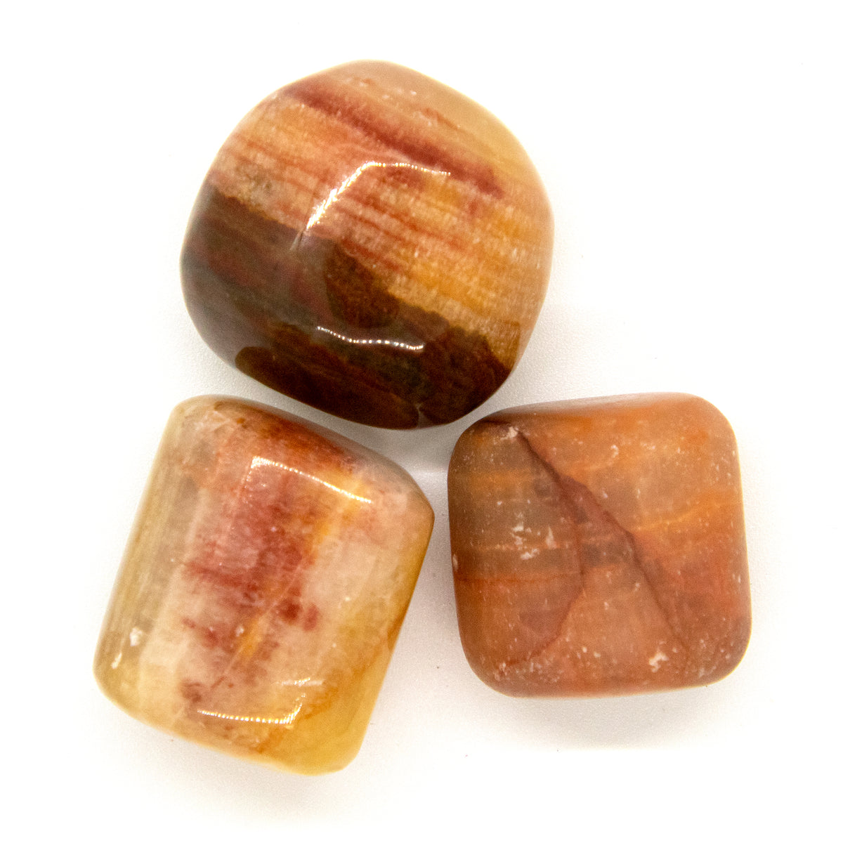 Peach Calcite Tumbled Chakra Stone – Mighty Pebble Rebel