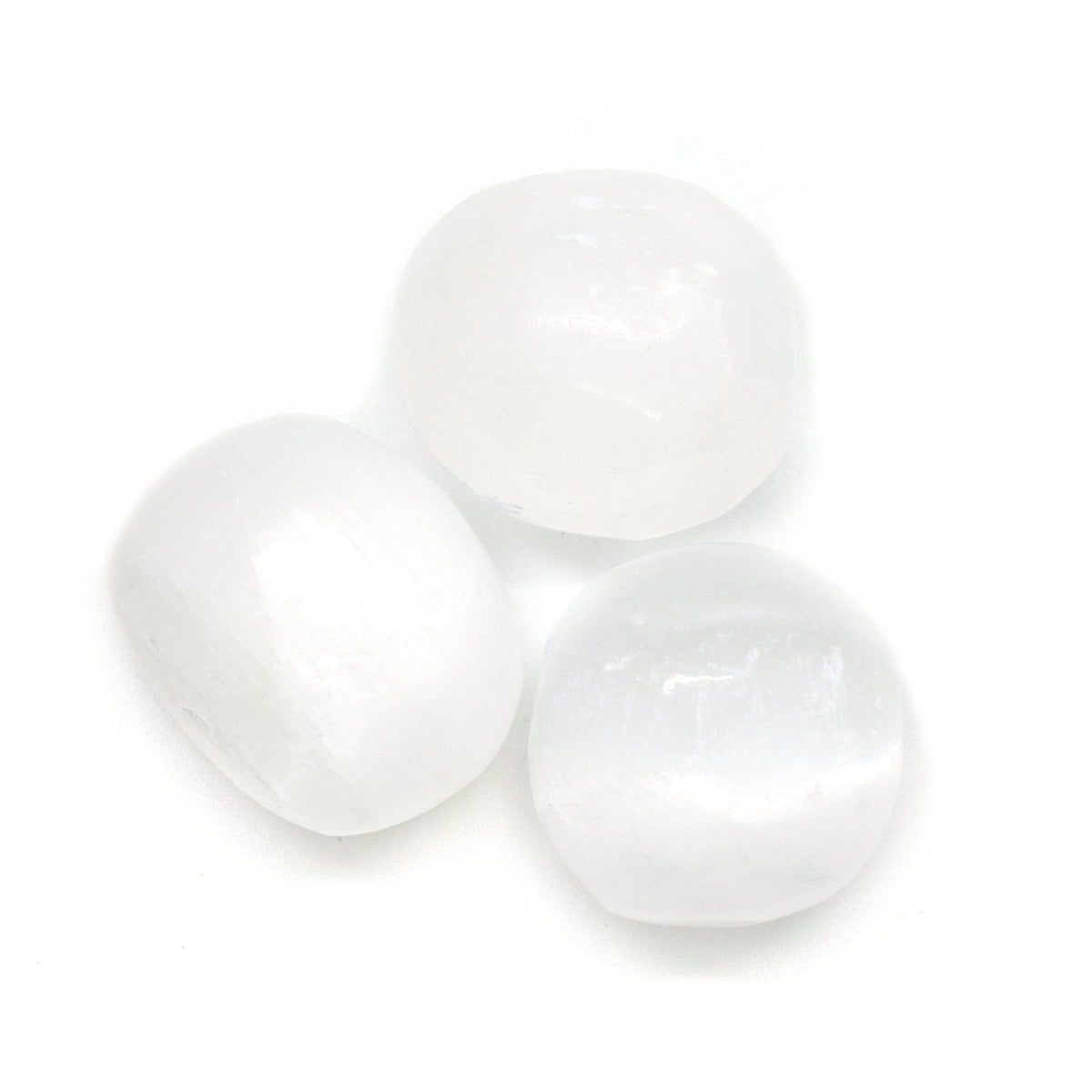 Selenite Tumbled Stone – Mighty Pebble Rebel