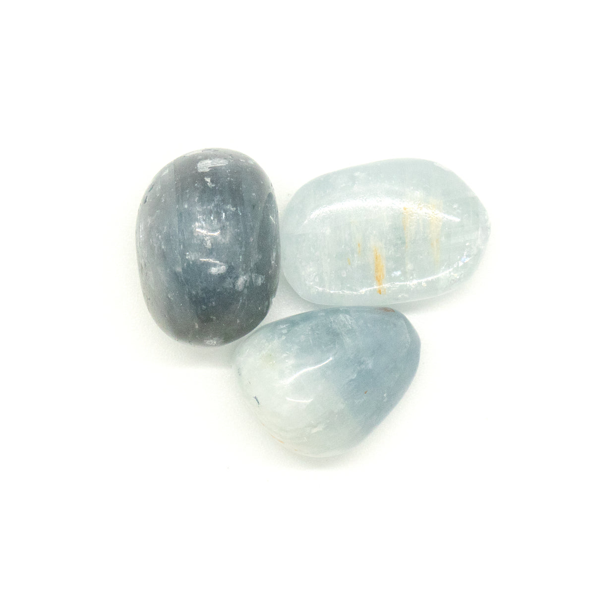 Celestite Tumbled Chakra Stone – Mighty Pebble Rebel
